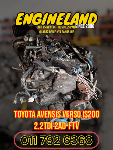 Toyota Avensis Verso IS200 2.2tdi 2AD FTV engine | ENGINE LAND