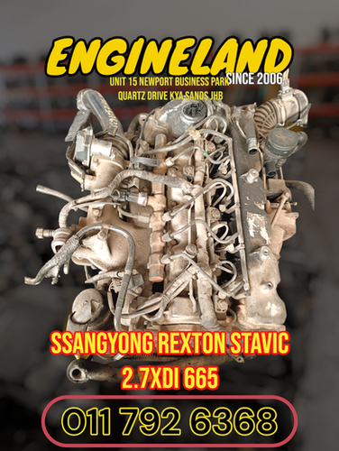 Ssangyong Rexton, Kyron, Stavic 2.7xdi 665 engine | ENGINE LAND