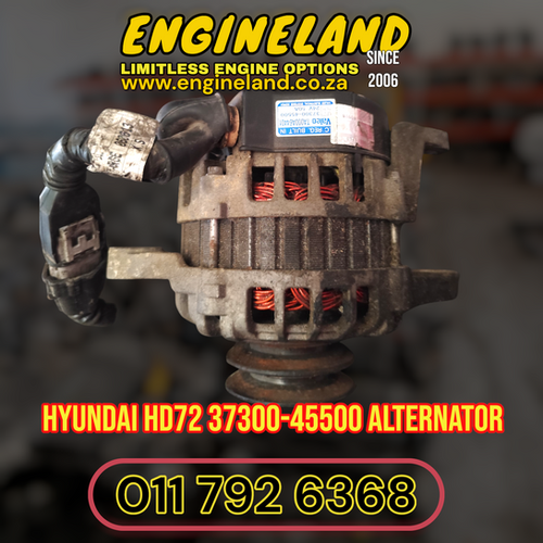 Hyundai HD72 engine used alternator 37300-45500 | ENGINE LAND