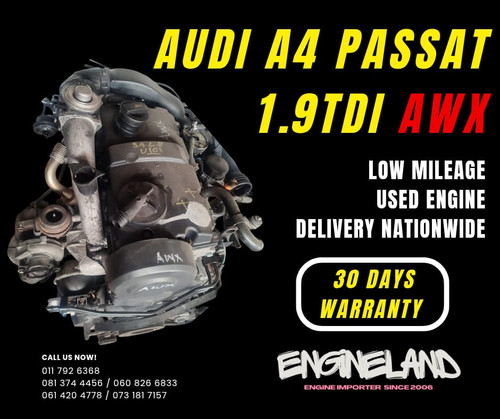 Audi A4, VW Passat 1.9tdi AWX engine | ENGINE LAND