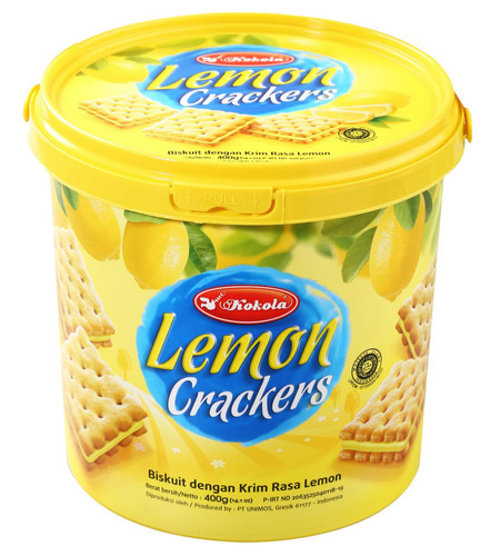 Soft Crackers Sandwich Lemon 400g | Kokola International