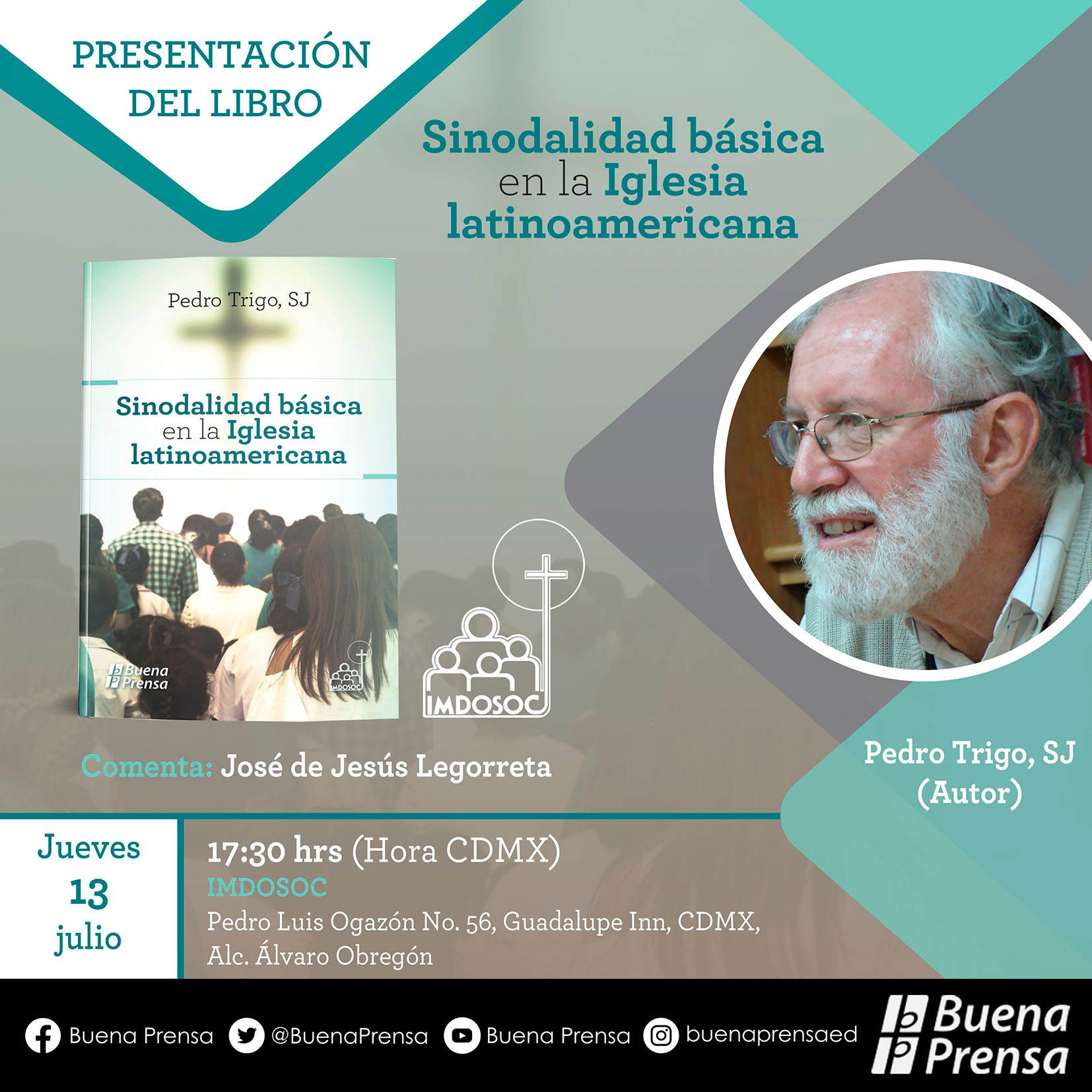 Presentación de libro: Sinodalidad básica en la iglesia latinoamericana | IMDOSOC