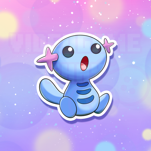 Wooper 3" Vinyl Sticker | VideoGame Shay