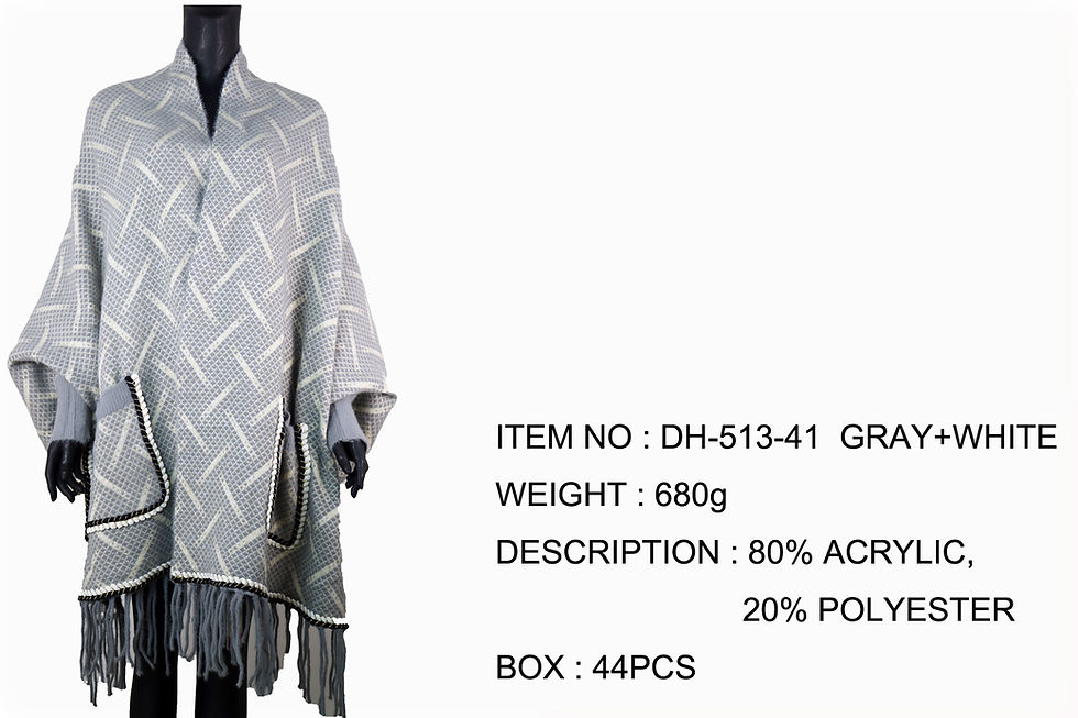 YUSOYU MUFFLER/BUFANDA SHAWL/CHALINA CAPE/CAPA BEANIE/BONETE PONCHO