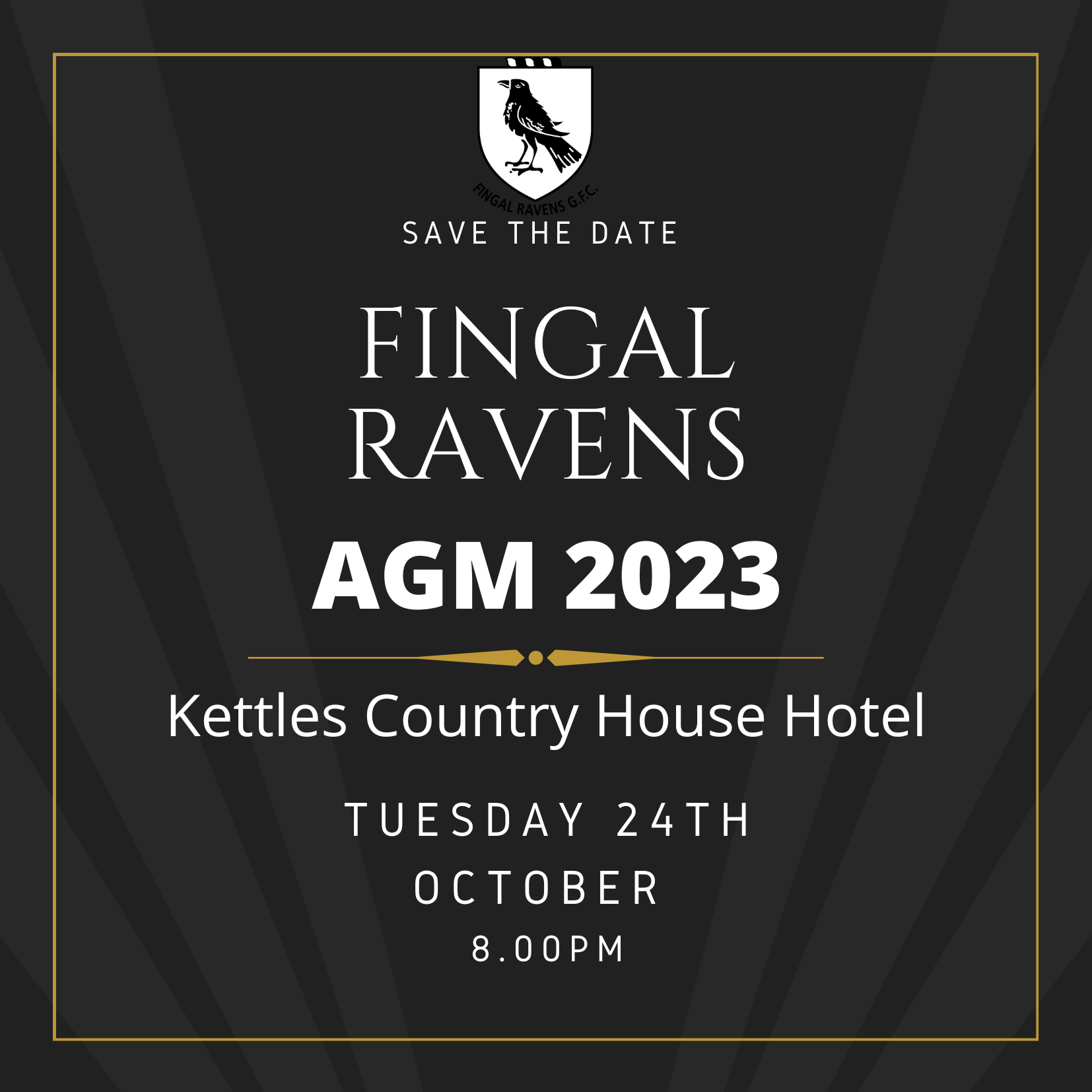 SAVE THE DATE AGM 2023 24th October