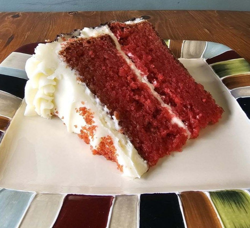 Strawberry Red Velvet Cake Slice – Rich & Moist Treat