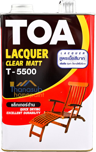 แล็กเกอร์ ชนิดด้าน T-5500 TOA Clear Matt Lacquer T-5500TOA