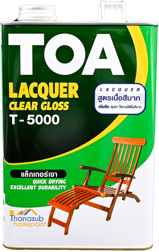 แล็กเกอร์ ชนิดเงา T-5000 TOA Clear Gloss Lacquer T-5000TOA