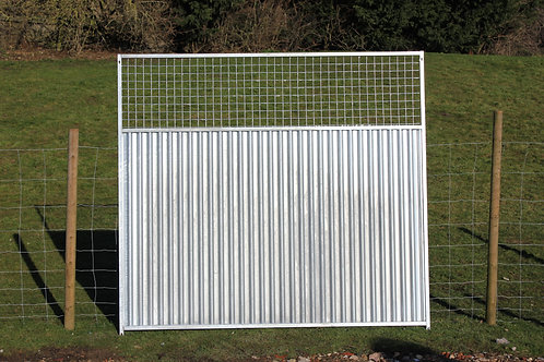Galvanised 3/4 Solid Bottom Mesh Panel | website