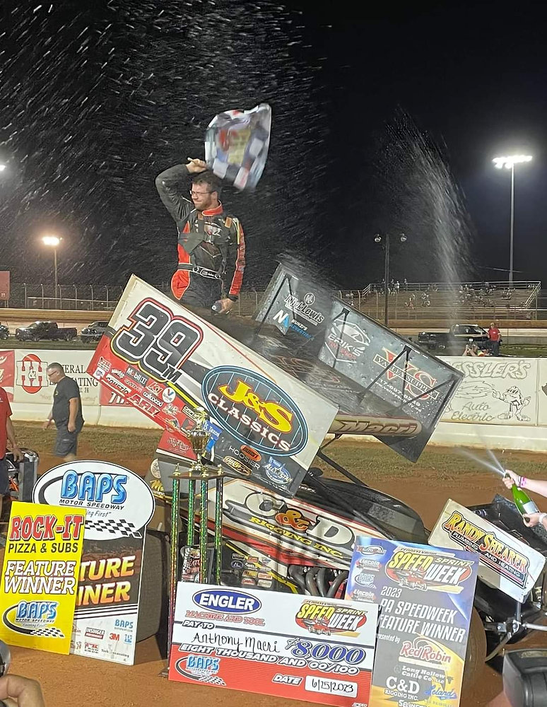 ANTHONY MACRI GOES 2-FOR-2 WITH BAPS SPEEDWEEK VICTORY