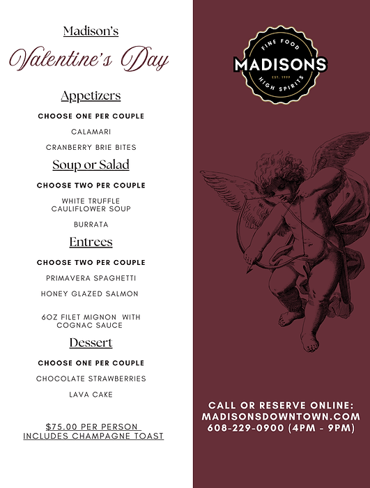 Madison's Restaurant & Bar | food | 119 King Street, Madison, WI, USA