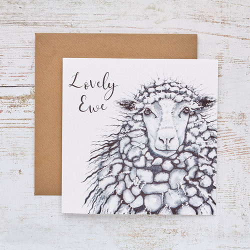 Sheep Greetings Card | curiosity-swanage