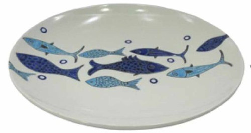 Oval Fish Design Plate | curiosity-swanage