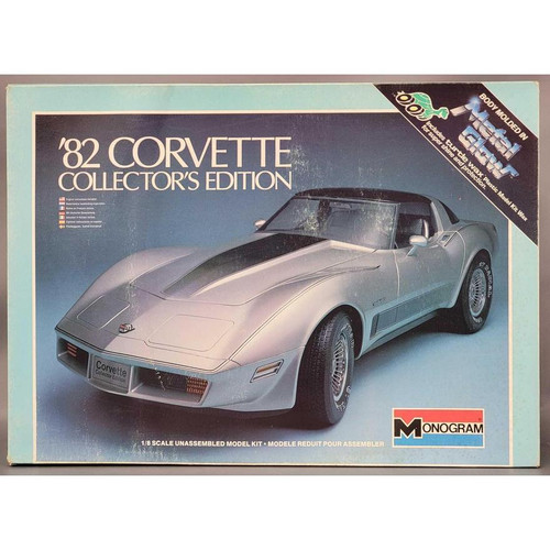 MONOGRAM 1982 CORVETTE COLLECTOR EDITION 1/8 METAL GLOW MODEL KIT 2606 | Hot Pop Culture Gem