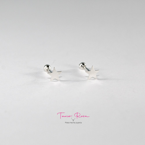 Broqueles estrella | Taxco Rosa