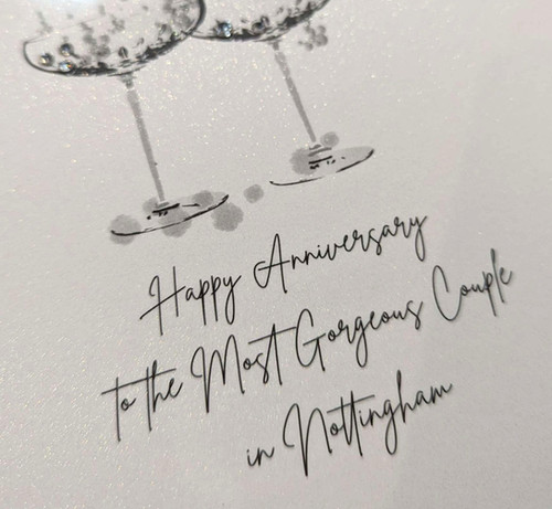 Nottingham Couple Anniversary Card | The Tokenhouse