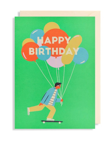 Skateboarder Birthday Card | The Tokenhouse