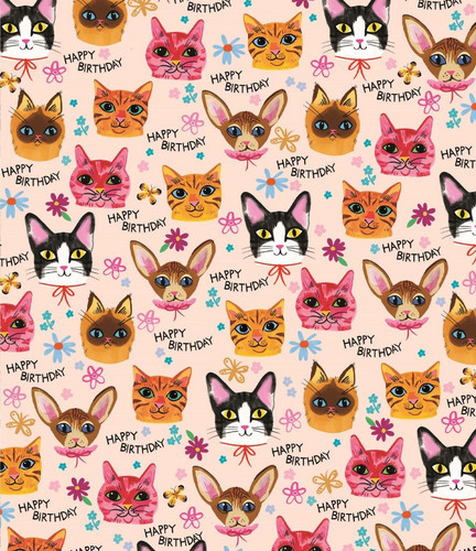 Cat Gift Wrap Sheet | The Tokenhouse