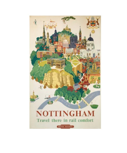 Nottingham Rail Postcard | The Tokenhouse