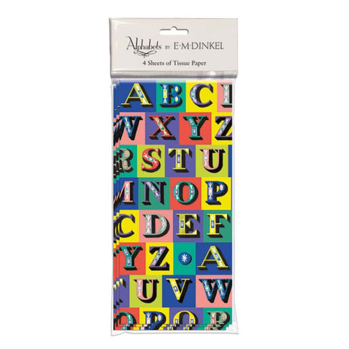 Alphabet Tissue Paper | The Tokenhouse