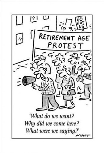 Retirement Age Protest Card | The Tokenhouse