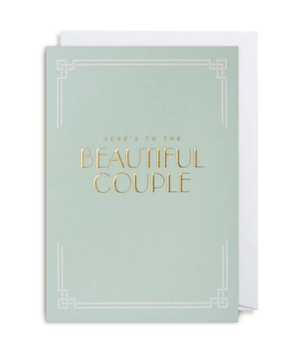 Here's To The Beautiful Couple Card | The Tokenhouse