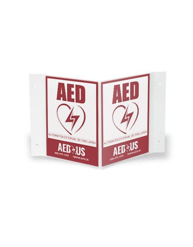 AED.us 3D AED Wall Sign | 120 Compressions