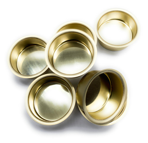 4x Brass tea light holders | Colwin Way