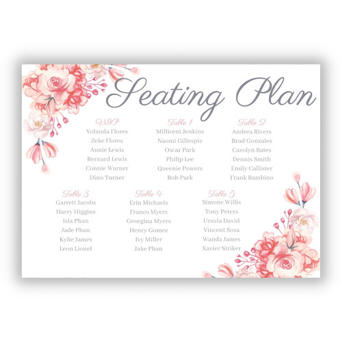 Prague - Seating Plan | Pure Publishing