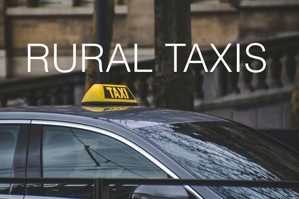 Taxis: A vital lifeline for rural communities