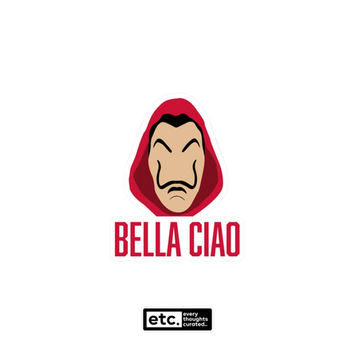 Bella Ciao Logo Sticker | Buy best quality stickers and posters