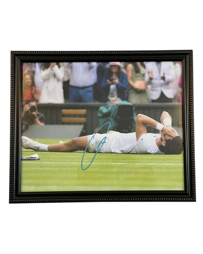 Carlos Alcaraz Framed Signed Autographed Photo Wimbledon 2023 Champion ...