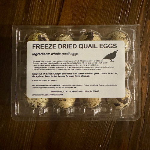 Freeze Dried Quail Eggs | Wild Miles