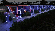 RGB prefabricated space house | E-BLUE ESPORTS