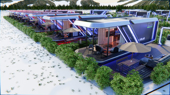 RGB prefabricated space house | E-BLUE ESPORTS