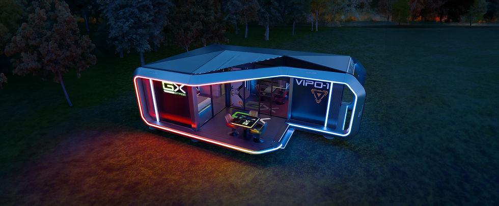 RGB prefabricated space house | E-BLUE ESPORTS