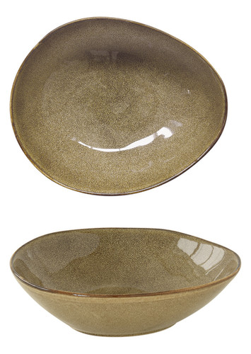 Soup plate Oval in stoneware GENESIS TERRA | CUPS & CO