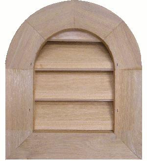 GVT812 - 8" x 12" Tombstone Gable Vent | woodgablevent