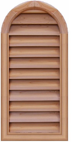 GVT1842 - 18" x 42" Tombstone Gable Vent | woodgablevent