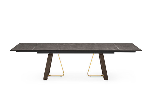 Bàn ăn mở rộng Sunshine ceramic bronze P14C | Calligaris Vietnam