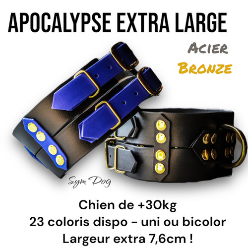 Apocalypse XL (largeur 7,6cm !) | SYM DOG FRANCE