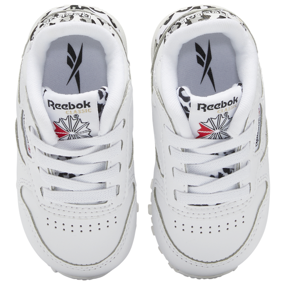 Classic Reebok White Leather Leopard for Girls | Klean World Project
