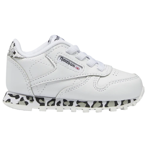 Classic Reebok White Leather Leopard for Girls | Klean World Project