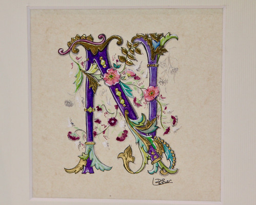 Lettrine lettre N | Atelierdlarre