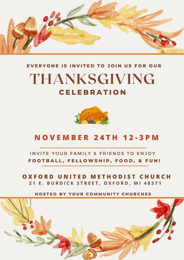 Community Thanksgiving | Oxfordunitedmc