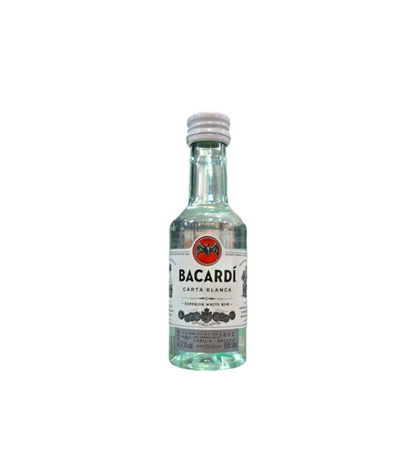 Mini Rum Bacardí Carta Blanca 50ml | Valentina
