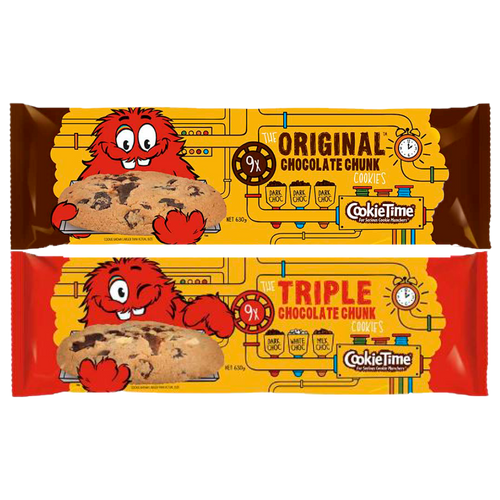 Cookie Time Chocolate Chunk 9pcs 630g + 1 Variety | NZ WELLBEING GONGAN