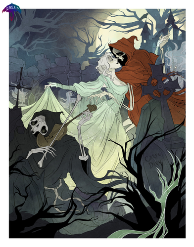 Danse Macabre (Gothic Poetry) | Dread Illustrations