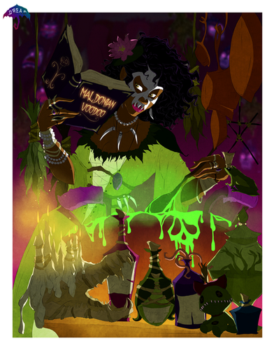 Tiana: Shadow Magic (Dark Disney) | Dread Illustrations