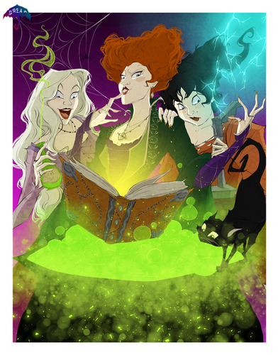 The Sanderson Sisters: Potion of Life | Dread Illustrations